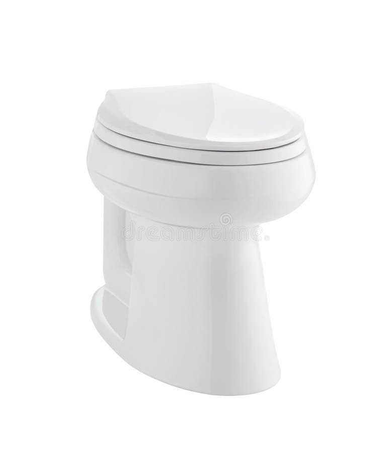 Toilet isolated on white stock image. Image of convenient - 124915405