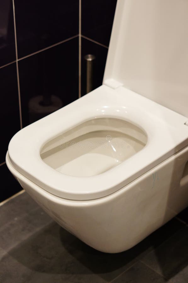 Toilet stock image. Image of open, toilet, angle, ceramic - 48994761