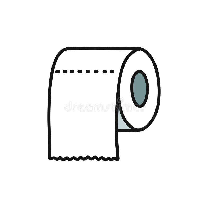 Toilet Paper Clipart Black And White