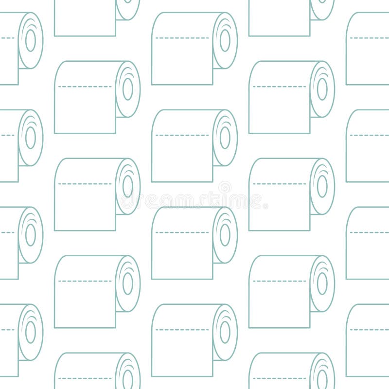 Rolls Paper Pattern Seamless Blue Stock Illustrations – 49 Rolls Paper ...