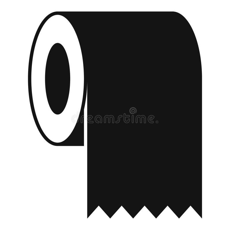 Toilet Paper Roll Icon Simple Vector. Wc Restroom Stock Illustration ...