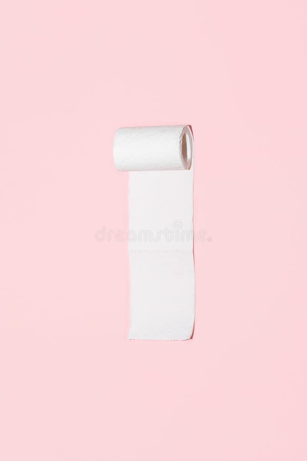 Toilet Paper Roll with Space for Text Stock Image - Image of concept ...
