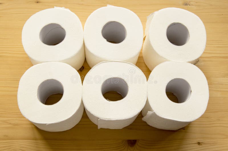 Toilet Paper Rolls. daily Hygiene Stock Photo - Image of rolls ...