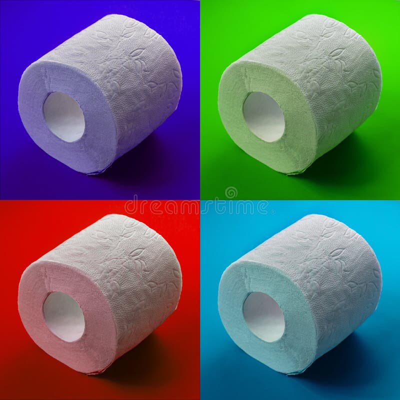Toilet Paper Rolls Pattern on a Background Stock Photo - Image of ...