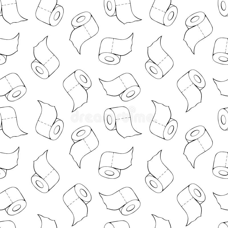 White Toilet Paper Seamless Texture Stock Illustrations – 310 White ...