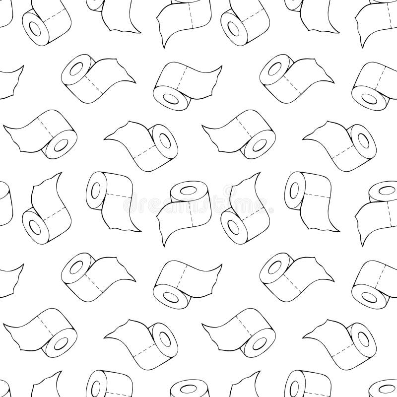 White Toilet Paper Seamless Texture Stock Illustrations – 310 White ...