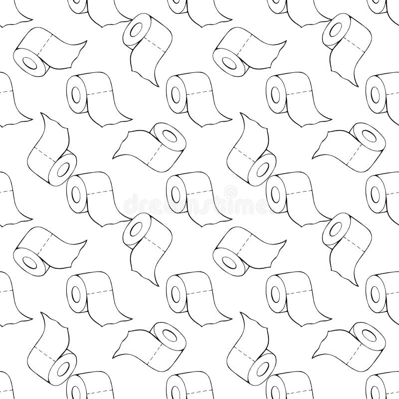 White Toilet Paper Seamless Texture Stock Illustrations – 307 White ...
