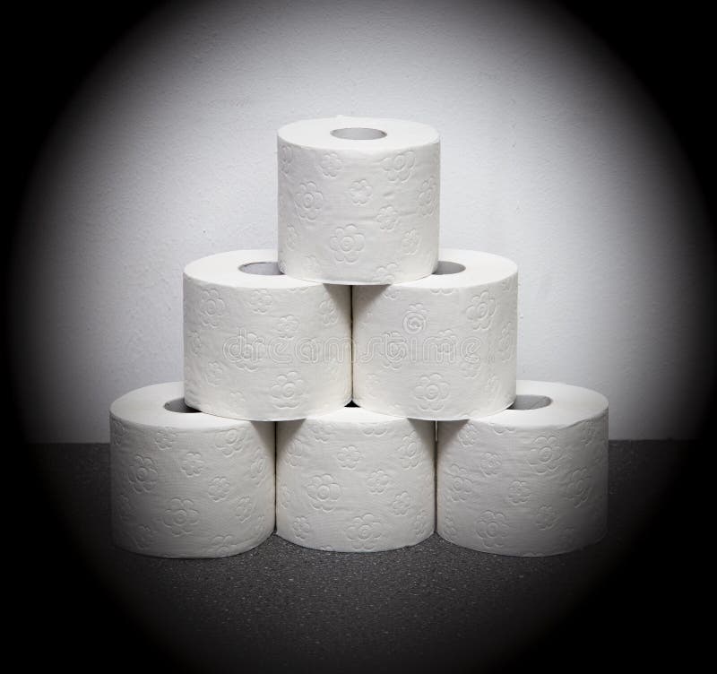 Toilet paper stack stock image. Image of drugstore, restroom - 176044831