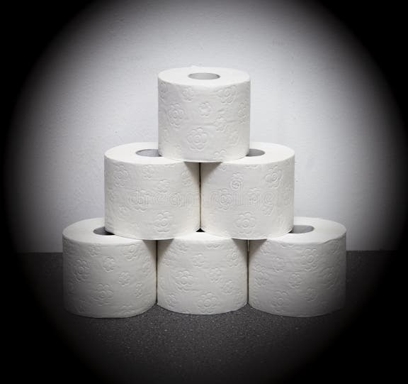 Toilet paper stack stock image. Image of drugstore, restroom - 176044831