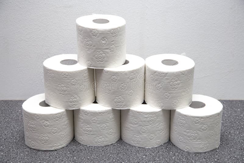 Toilet paper stack stock image. Image of drugstore, restroom - 176044831