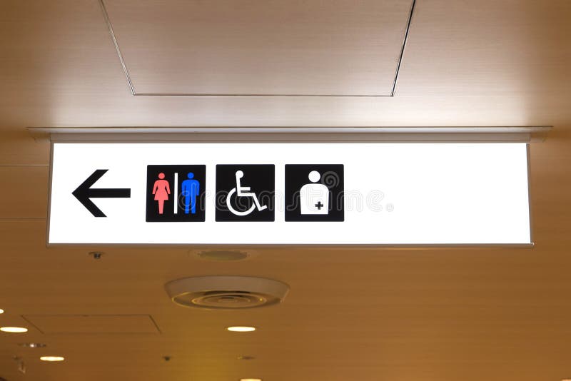 Airport washroom sign stock image. Image of care, travel - 6396081