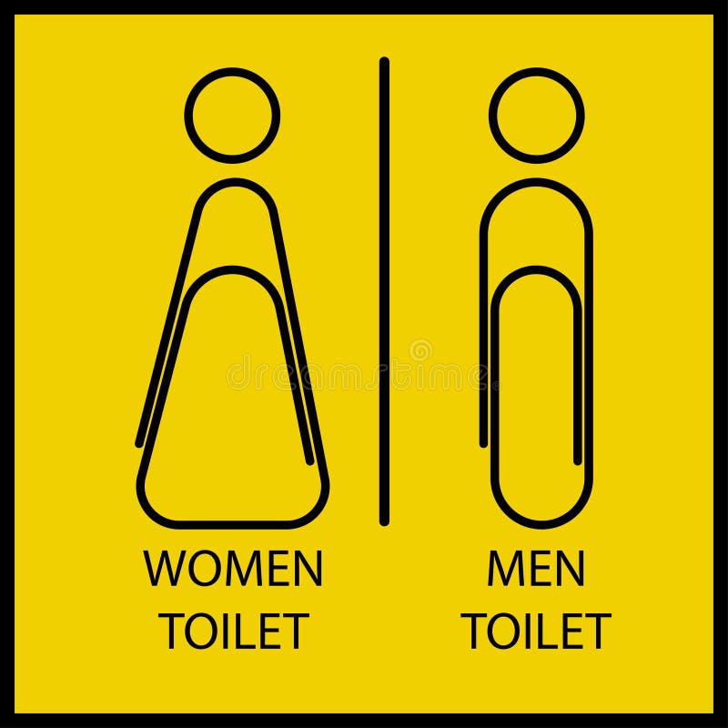 Toilet Signs As Paper Pin, WC, Vector Icons, Bathroom Stock Vector ...