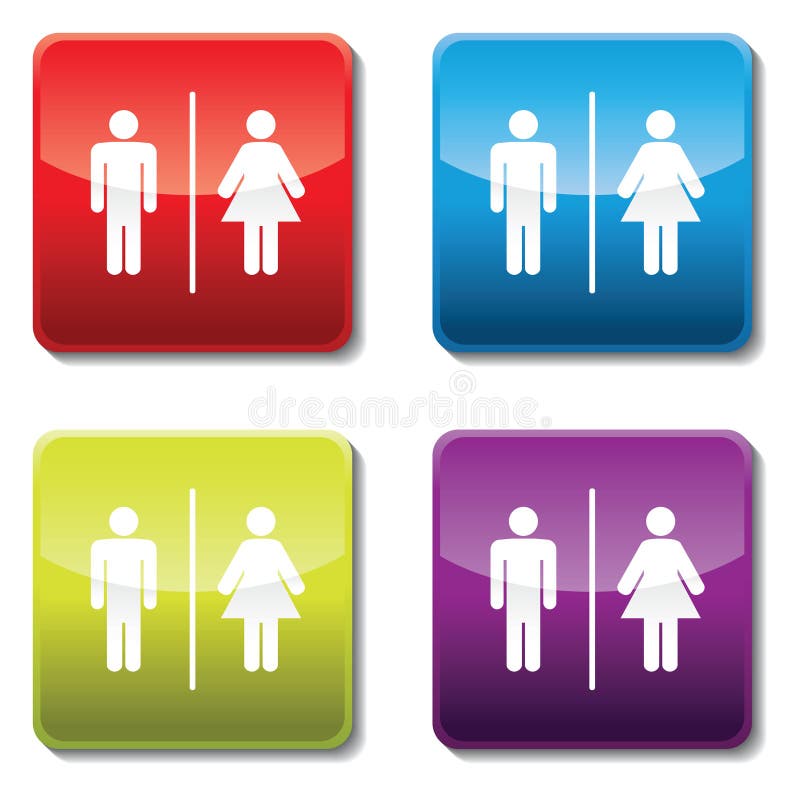 Toilet Notice and Restroom Warning Sign Signboards Stock Vector ...