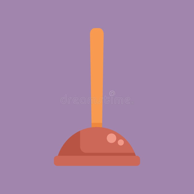 Toilet Sucker Icon Flat Vector. Handle Object Stock Illustration ...