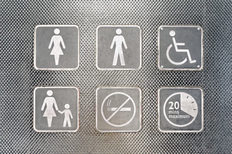 Toilet symbols stock image. Image of male, label, entrance - 168242375