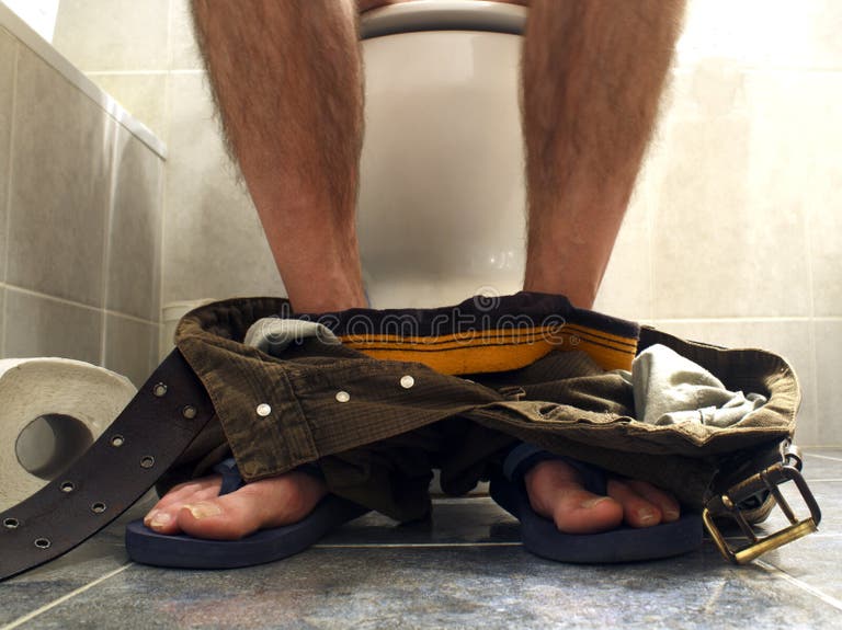 Toilet time stock photo. Image of jammed, patient, male - 19963262