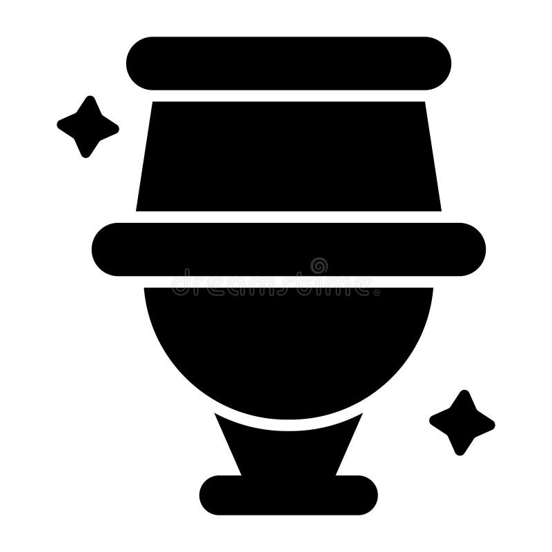 Toilet Vector Design of Flush Icon Stock Vector - Illustration of ...