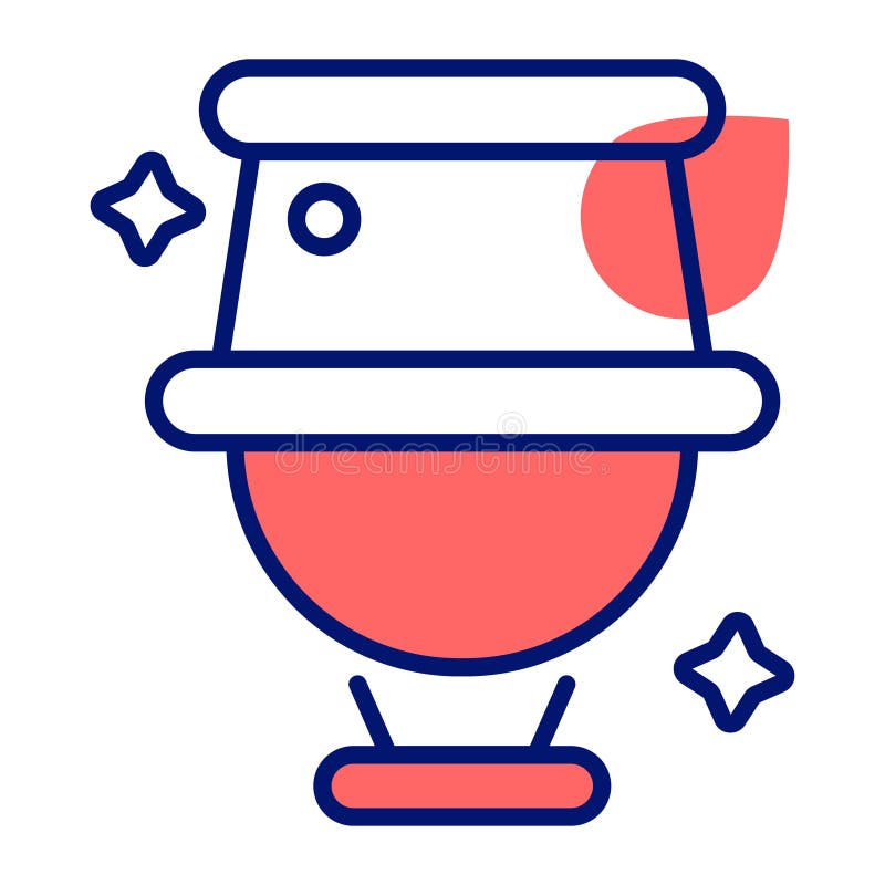 Flush Icon. Linear Vector Illustration from Toilet Collection. Outline ...