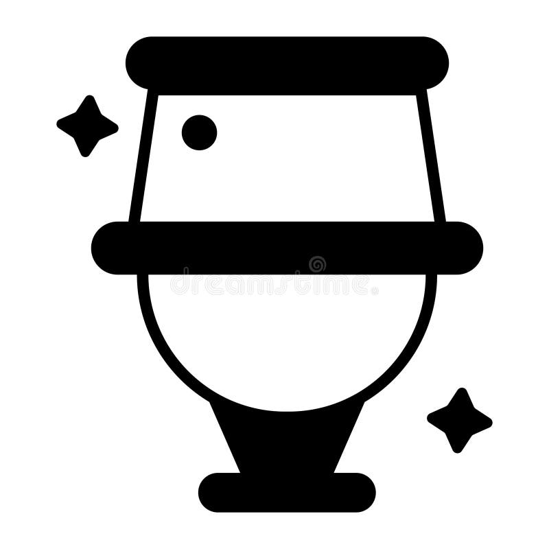 Flush Icon. Linear Vector Illustration from Toilet Collection. Outline ...