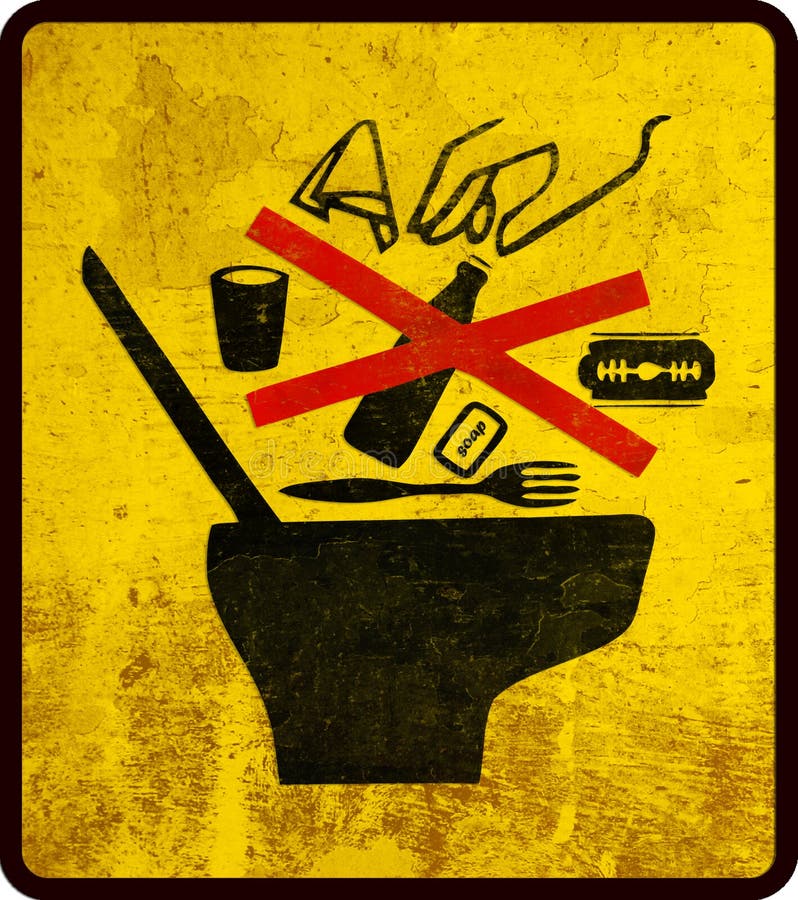 Toilet warning sign stock illustration. Illustration of logo - 3113211