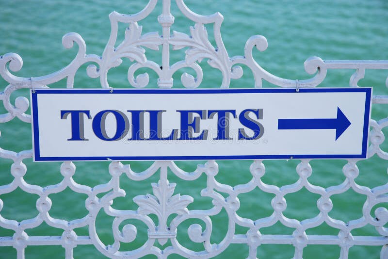 Russian Toilet Sign for Female Bathroom Stock Image - Image of public ...