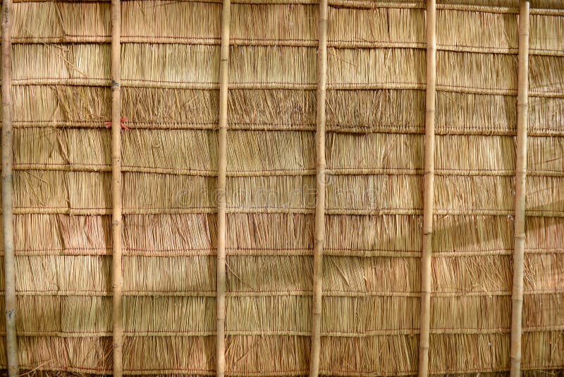 Texture de toit de chaume photo stock. Image du configuration - 9561206