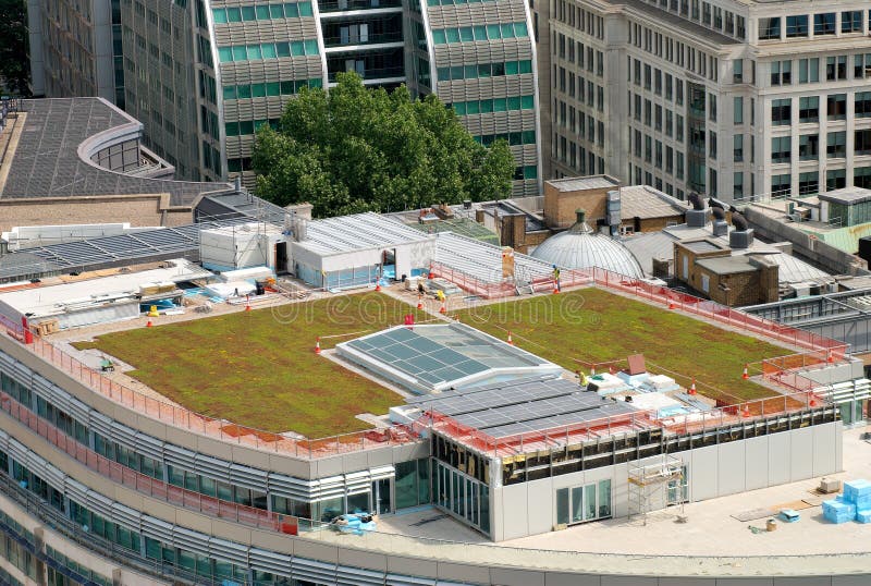 Toit vert photo stock. Image du gravier, vivre, paix - 32777348