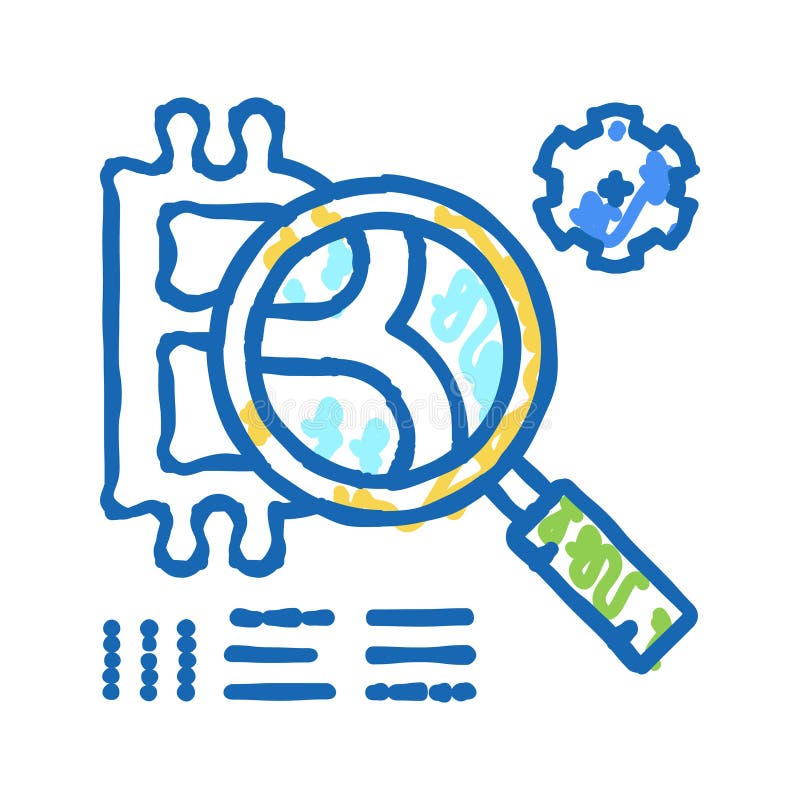 Token Development Ico Icon Doodle Illustration Stock Illustration ...