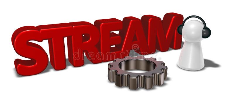 Stream stock illustration. Illustration of rendering - 107137197