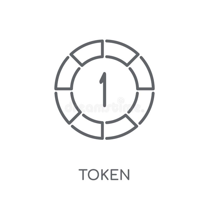 Linear Token Icon from Entertainment and Arcade Outline Collection ... Linear Token Icon from Entertainment and Arcade Outline Collection ...