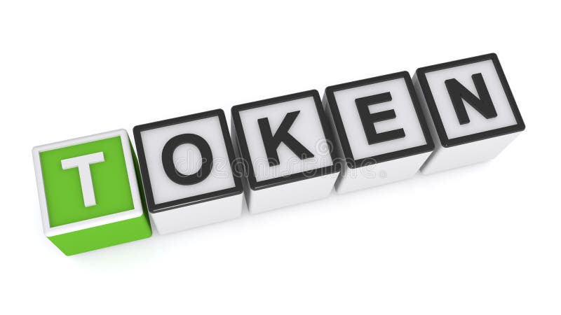 Code word cube on white stock illustration. Illustration of design ...