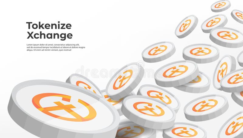 Tokenize Xchange TKX Cryptocurrency Concept Banner Background Stock ...