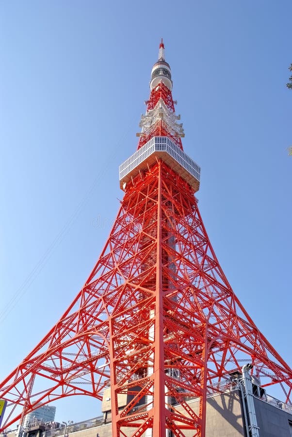 The Tokyo Tower a Communications and Observation Tower Editorial ...