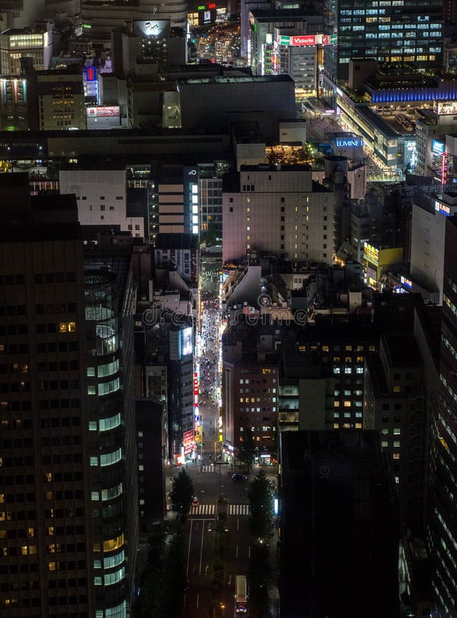 Tokyo Night View, Tokyo, Japan Editorial Stock Image - Image of night ...