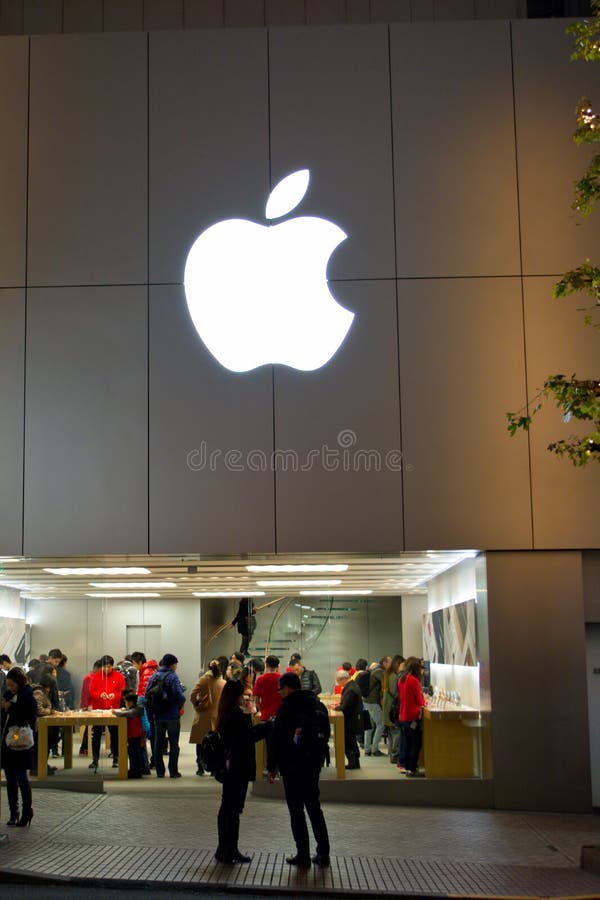 Tokyo Apple store editorial stock photo. Image of design - 64305848