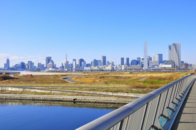 Tokyo blue stock photo. Image of road, dusk, bluesky - 94229954