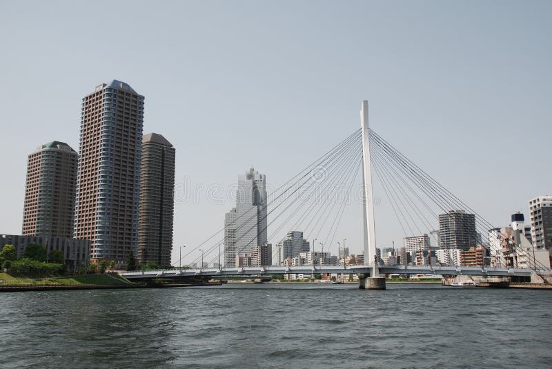 Tokyo bridge stock photo. Image of urban, water, asia - 4004736