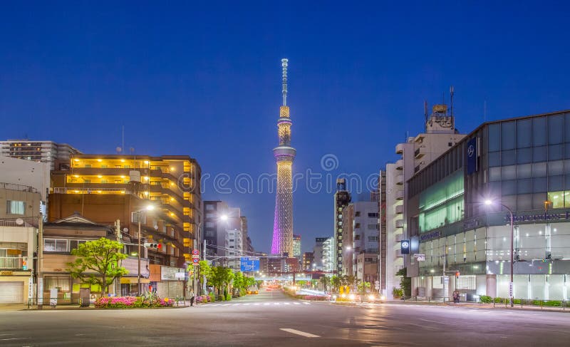 Tokyo Building View and Tokyo Sky Tree Editorial Stock Photo - Image of ...