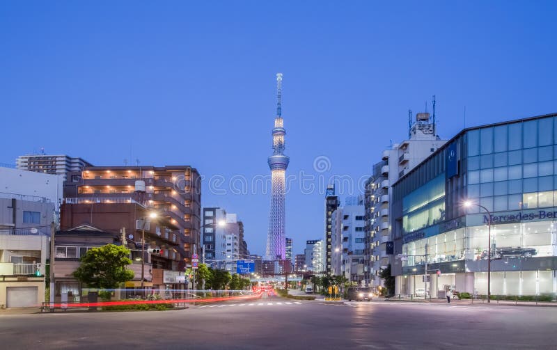 Tokyo Building View and Tokyo Sky Tree Editorial Image - Image of asian ...