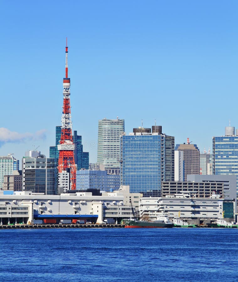 Tokyo city stock photo. Image of district, landmark, tower - 38455088