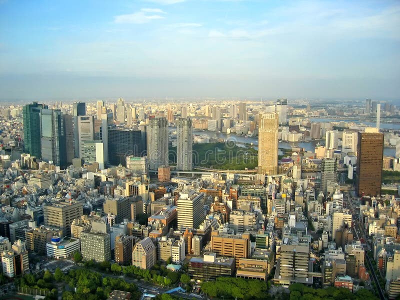 Tokyo City View stock photo. Image of corporate, town, reflection - 453096