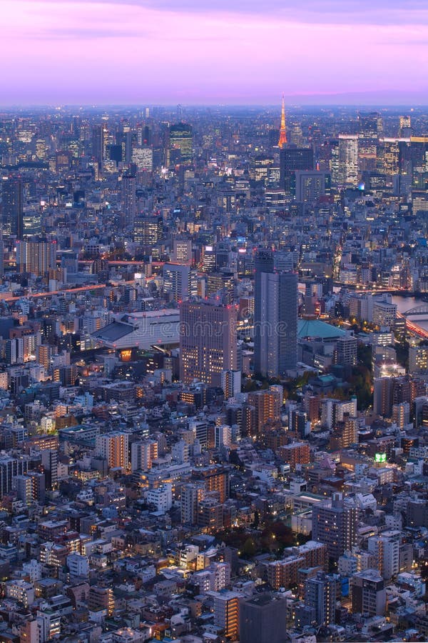 Tokyo city view stock image. Image of tourism, scene - 52298497