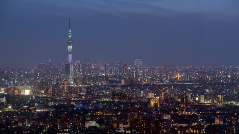 Tokyo City View with Tokyo Sky Tree Stock Image - Image of capital ...