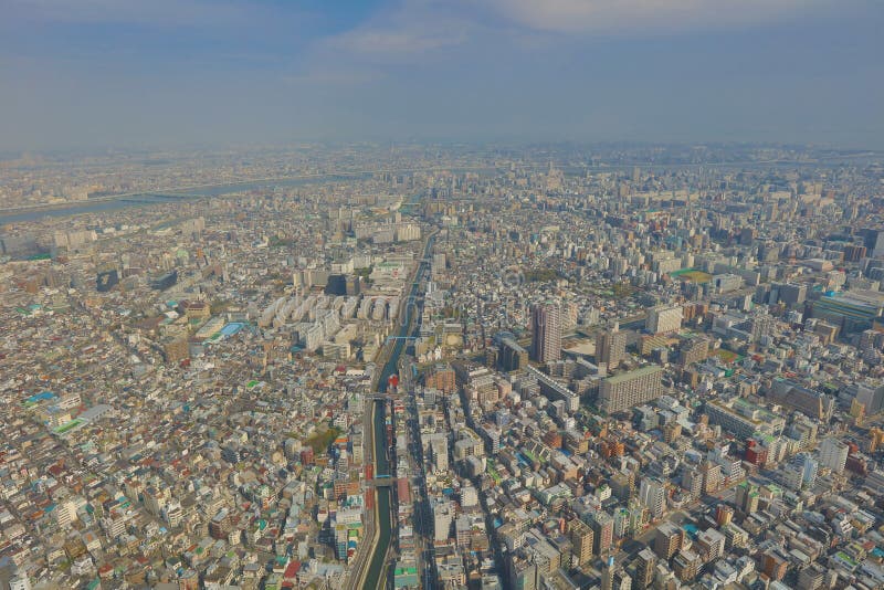Tokyo City View from Tokyo Sky Tree Editorial Stock Image - Image of ...