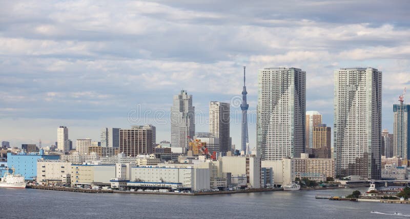 Tokyo City View with Tokyo Sky Tree Stock Image - Image of city ...