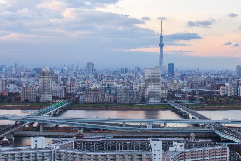 Tokyo City View and Tokyo Sky Tree Editorial Photo - Image of skyline ...