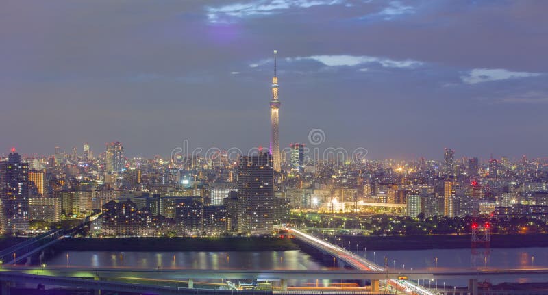 Tokyo City View and Tokyo Sky Tree Editorial Photo - Image of office ...