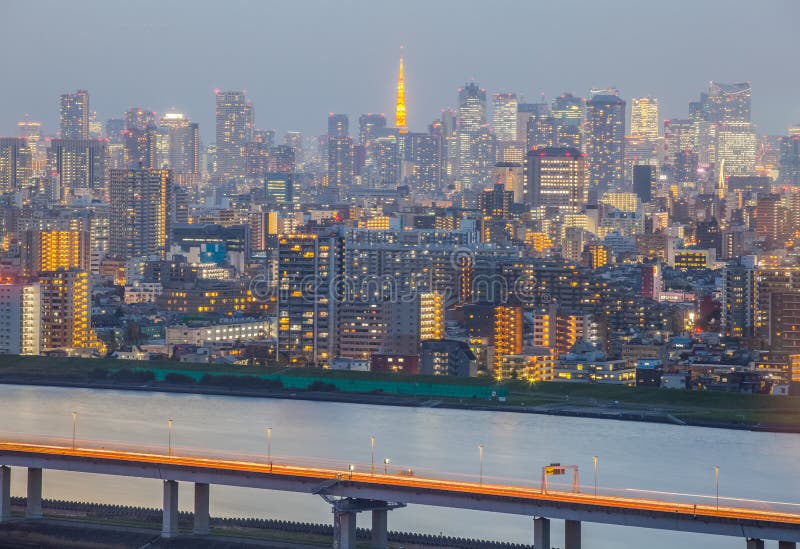 Tokyo City View with Tokyo Tower Editorial Stock Image - Image of tokyo ...