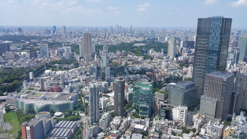 Tokyo Cityscape in the Cloudy Day. Editorial Photography - Image of ...