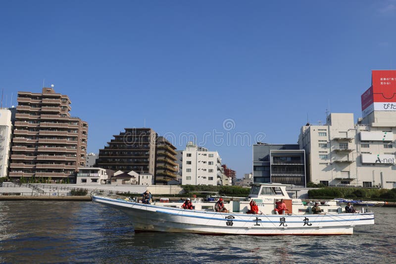 Tokyo Cityscape with Sumida River in Tokyo, Japan Nov 27 2023 Editorial ...